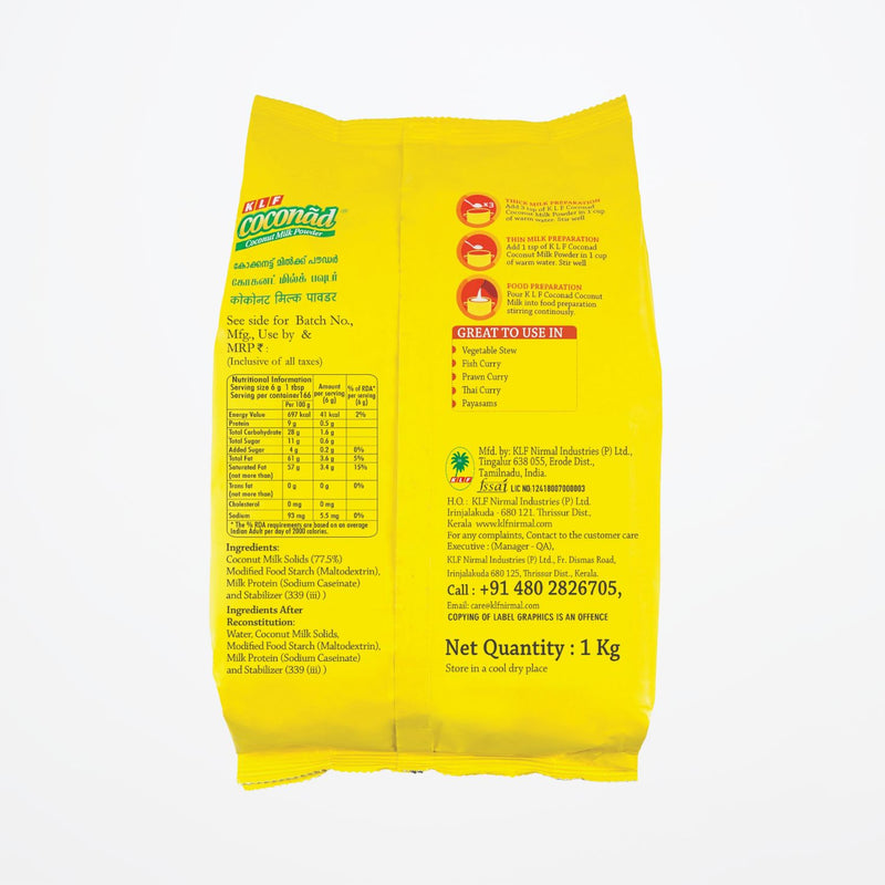KLF Coconad Coconut Milk Powder MEGA SAVER PACK (1 Kg Pack x 6 No's ...